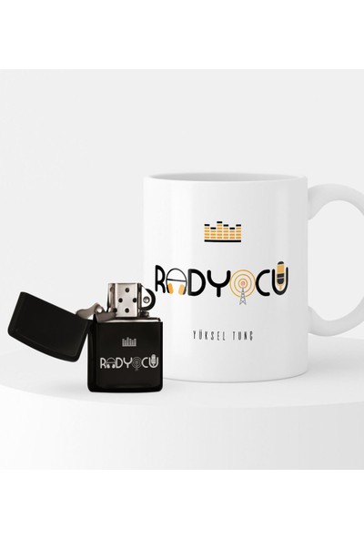 BK Kişiye Özel Radyocu Temalı Çakmak ve Kupa Seti - 1