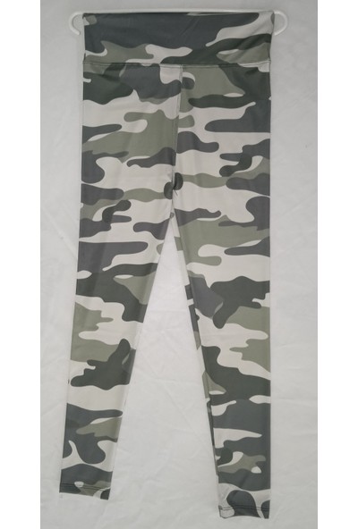 Thulia Haki Yeşil Desenli Bayan Tayt Thulia Haki Yeşil Desenli Bayan Tayt