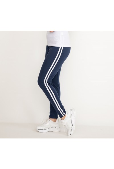 Thulia Lacivert Çift Çizgili Tayt Thulia Lacivert Çift Çizgili Tayt