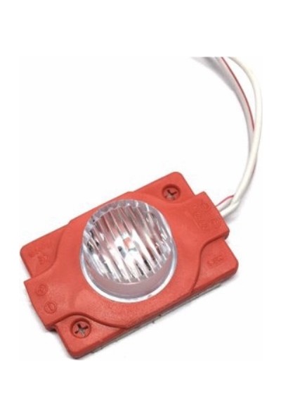 Hazar Led 1.5 Watt Tek Mercekli Modül LED 12 Volt Kırmızı Hazar Led 1.5 Watt Tek Mercekli Modül LED 12 Volt Kırmızı