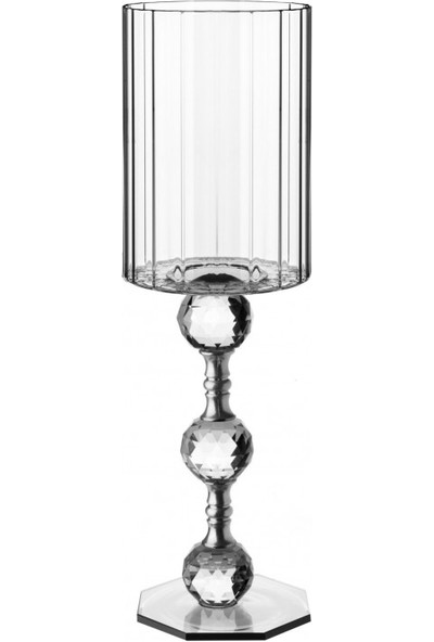 Çiftçiler Gümüş Orta Cam Silindir Fanus Çiftçiler Gümüş Orta Cam Silindir Fanus