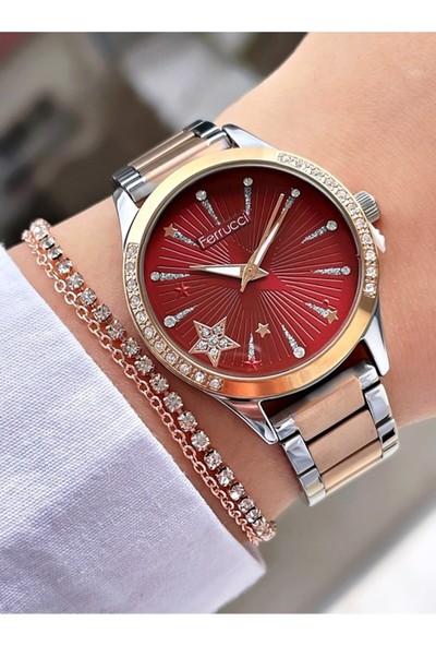 Ferrucci 868000589559 Kadın Kol Saati + Bileklik