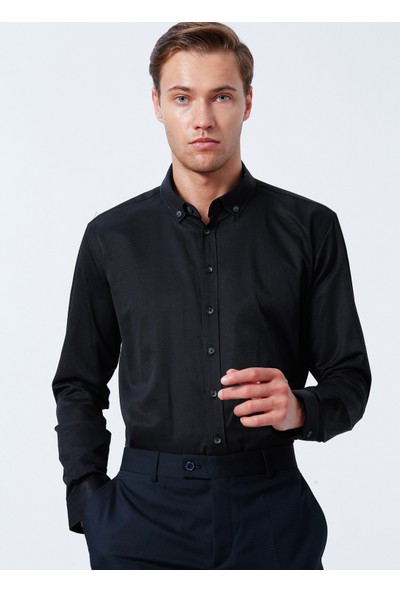 Süvari Gömlek, Xl, Siyah