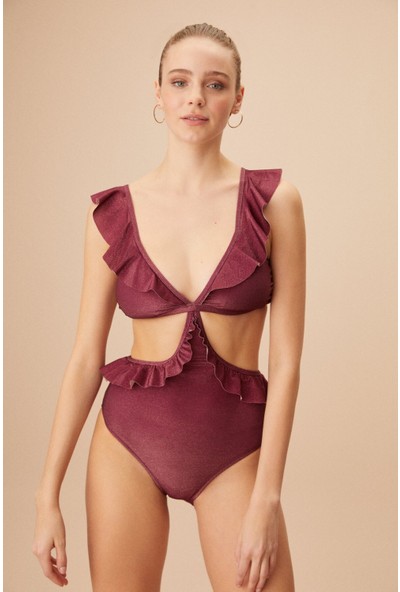 Suwen Fırfırlı Shiny Mayokini