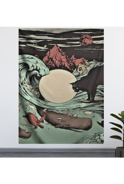 Alamodecor Duvar Örtüsü | Duvar Halısı | Tapestry Goblen | Ev Yaşam | Ev Dekor Aksesuar