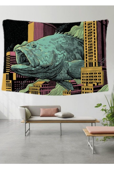 Alamodecor Duvar Örtüsü | Duvar Halısı | Tapestry Goblen | Ev Yaşam | Ev Dekor Aksesuar