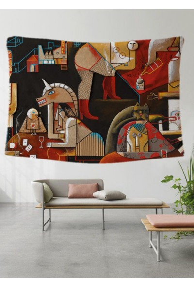 Alamodecor Duvar Örtüsü | Duvar Halısı | Tapestry Goblen | Ev Yaşam | Ev Dekor Aksesuar