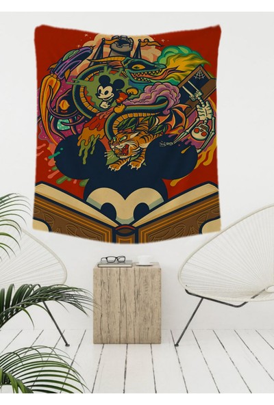 Alamodecor Duvar Örtüsü | Duvar Halısı | Tapestry Goblen | Ev Yaşam | Ev Dekor Aksesuar