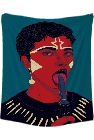 Alamodecor Duvar Örtüsü | Duvar Halısı | Tapestry Goblen | Ev Yaşam | Ev Dekor Aksesuar