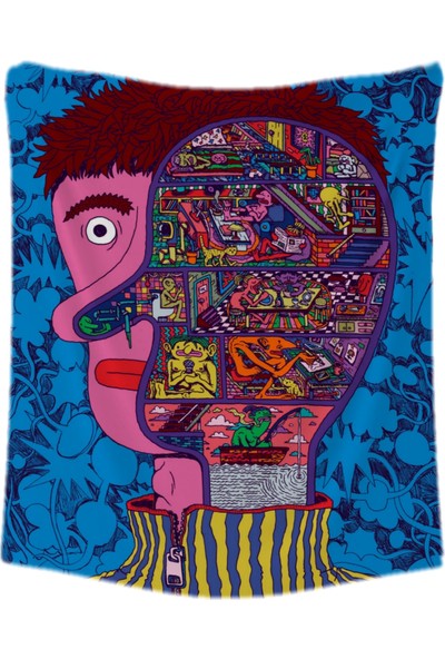 Alamodecor Duvar Örtüsü | Duvar Halısı | Tapestry Goblen | Ev Yaşam | Ev Dekor Aksesuar