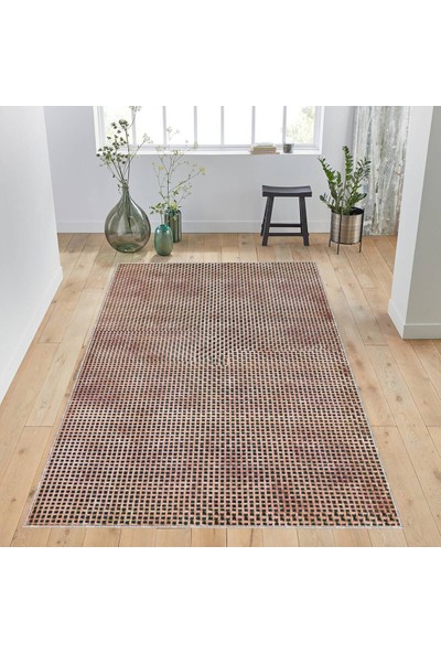 Iztesa Dekoratif Sisal Halı Kilim El Örgüsü Dikdörtgen | Yıkanabilir Kumaş | Antialerjenik Kumaş | Amz965-80 x 150 cm