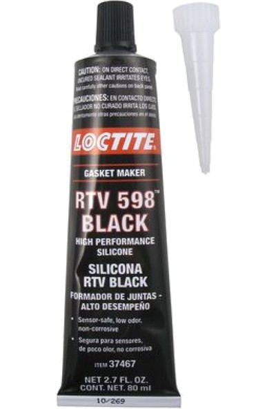 Loctite Rtv 598 Isıya Dayanıklı Siyah Silikon Conta 80 ml Loctite Rtv 598 Isıya Dayanıklı Siyah Silikon Conta 80 ml