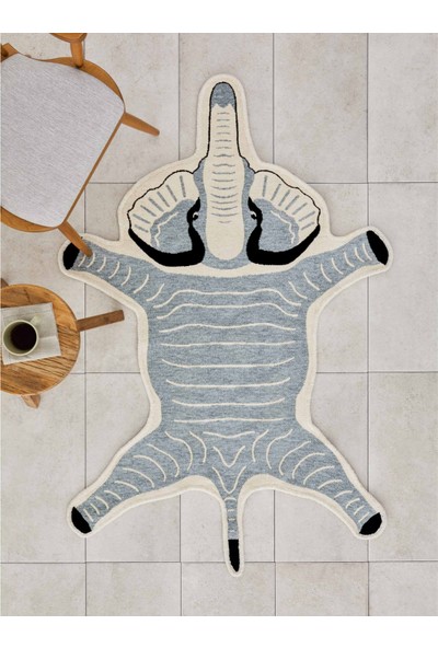 Kaşmir Halı Doğasever Geri Dönüşümlü Sevimli Dostlar Fil 120X155 cm Kaşmir Halı Doğasever Geri Dönüşümlü Sevimli Dostlar Fil 120X155 cm