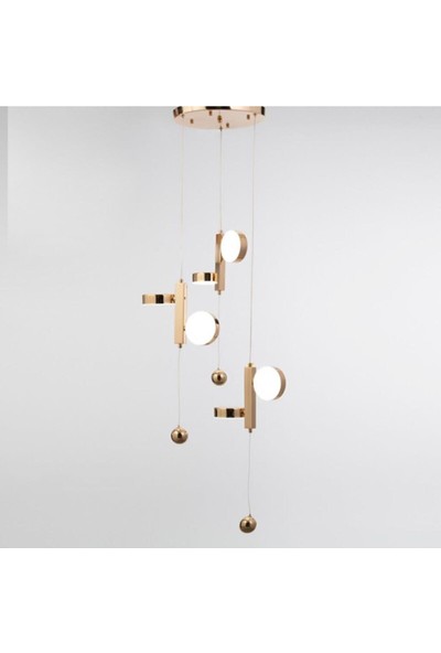 Vitale Edm Vitale LED Avize 3’lü Davul Gold Vitale Edm Vitale LED Avize 3’lü Davul Gold