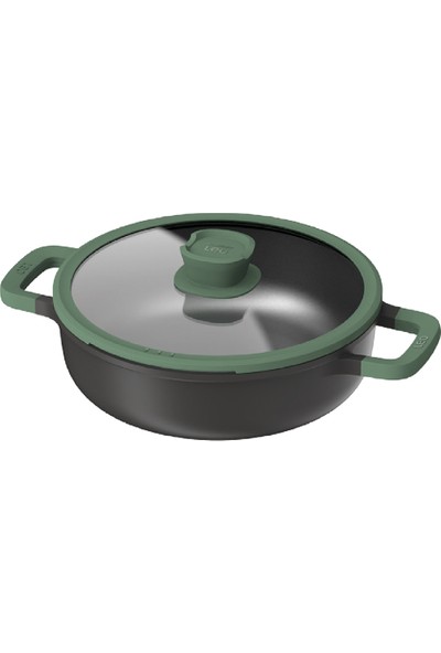 Berghoff Leo/green Cast Alüminyum Kısa Tencere 28 cm Berghoff Leo/green Cast Alüminyum Kısa Tencere 28 cm