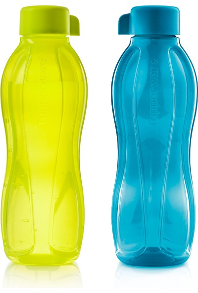 Tupperware Eco Şişe Suluk Deniz Mavisi ve Limon 750 ml 2'li
