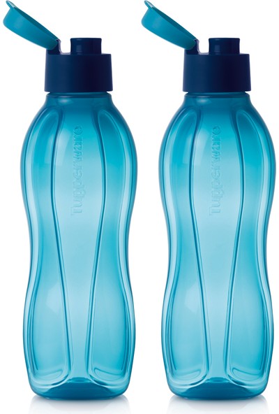 Tupperware Eco Şişe Suluk Kolay Kapak 750 ml Deniz Mavisi 2'li