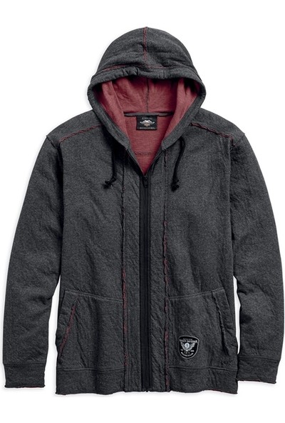 Harley-Davidson Wınged Skull,L/S,Knt,Blk L Harley-Davidson Wınged Skull,L/S,Knt,Blk L