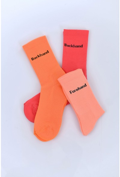 For Fancy Shop 3'lü Forhand Backhand Tenis Spor Çorap