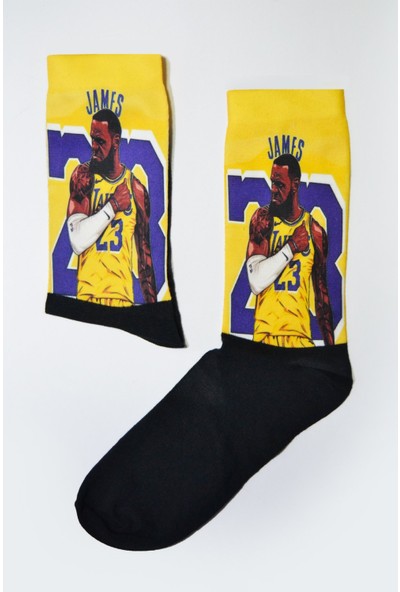 For Fancy Shop Unisex Lebron James Dijital Baskı Soket Çorap For Fancy Shop Unisex Lebron James Dijital Baskı Soket Çorap