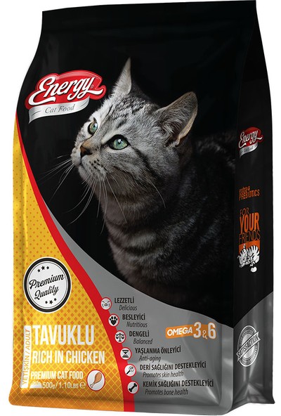 Pet Food Energy Cat Food Energy Tavuklu Yetişkin Kedi Maması 500 gr Pet Food Energy Cat Food Energy Tavuklu Yetişkin Kedi Maması 500 gr
