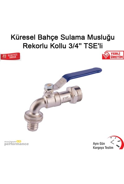 OKÇU KARDEŞLER YAPI MARKET Küresel Bahçe Sulama Musluğu Rekorlu Kollu 3/4'''' Tse''li OKÇU KARDEŞLER YAPI MARKET Küresel Bahçe Sulama Musluğu Rekorlu Kollu 3/4'''' Tse''li