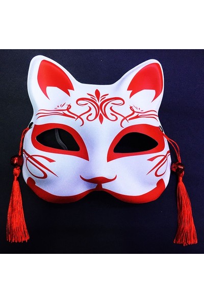 Roxo Shop Püsküllü Plastik Kedi Maskesi