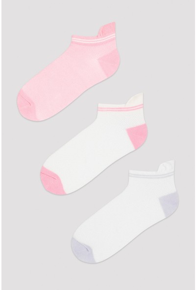 Penti Çok Renkli Kız Çocuk Cool Stripe 3lü Liner Çorap Penti Çok Renkli Kız Çocuk Cool Stripe 3lü Liner Çorap