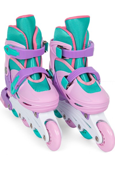 Mofy Baby 4 Tekerlekli Silikon Teker Işıklı Çantalı Paten S (31 -34) Mofy Baby 4 Tekerlekli Silikon Teker Işıklı Çantalı Paten S (31 -34)