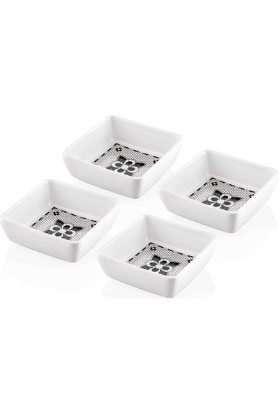 The Mia Bistro Kare Kase 4 Parça - 10 cm
