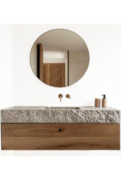 Mirror Land Ayna / 50 cm Çap Ayna / Dekoratif Ayna