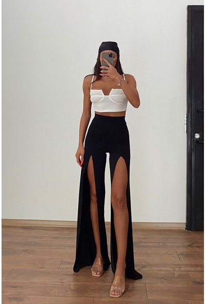 MyLove Luxury Yırtmaçlı Takım Siyah MyLove Luxury Yırtmaçlı Takım Siyah