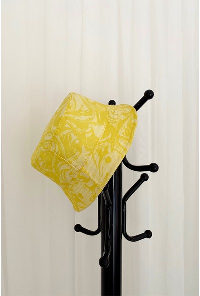 MyLove Illuzyon Desen Bucket Şapka Sarı