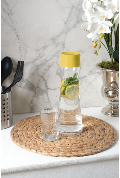 Louis Marie Silikon Kapaklı Karaf Sarı