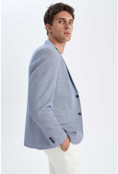 DeFacto Modern Fit Astarlı Blazer Ceket Y3129AZ22SM