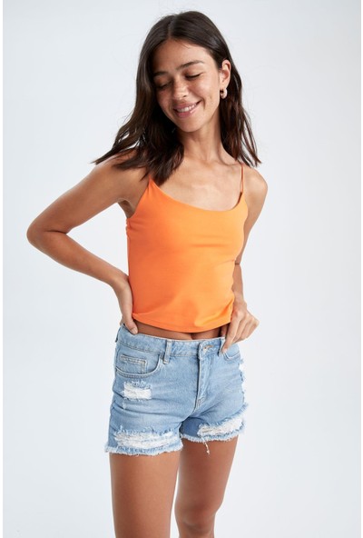 DeFacto Slim Fit Elastik İp Askılı Pamuklu Atlet U7832AZ22SM DeFacto Slim Fit Elastik İp Askılı Pamuklu Atlet U7832AZ22SM