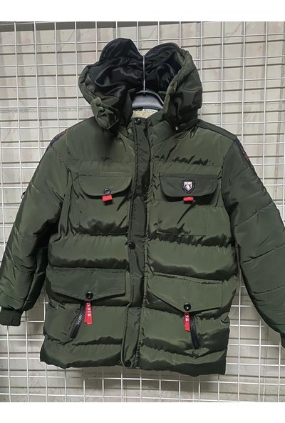 Mero Life Erkek Çocuk Haki Su ve Rüzgar Geçirmez Içi Peluş Kürklü Kapüşonlu Dik Yaka Şişme Mont&kaban Mero Life Erkek Çocuk Haki Su ve Rüzgar Geçirmez Içi Peluş Kürklü Kapüşonlu Dik Yaka Şişme Mont&kaban