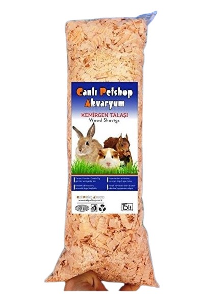 Canlipetshop Kemirgen Talaşı 15 Lt 3 Adet Canlipetshop Kemirgen Talaşı 15 Lt 3 Adet