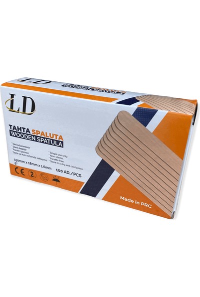 Abeslang Tahta Dil Basacağı 100'lü Kutu