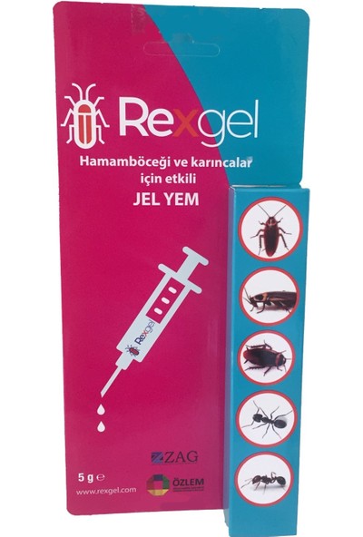 Rex Gel Hamamböcekleri ve Karıncalar Için Etkili Jel Yem 5 gr
