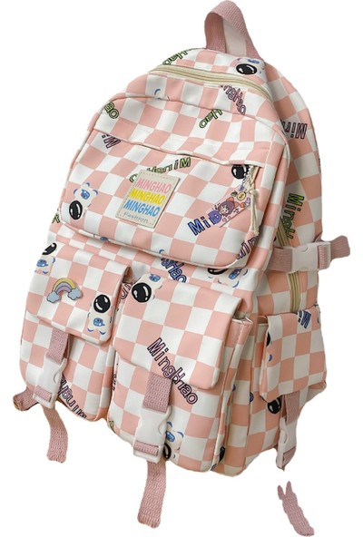 Dlloer Sevimli Baskılı Sırt Çantası Büyük Kapasiteli (Yurt Dışından)