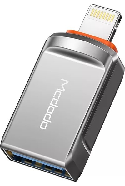 Mcdodo Ot-8600 Usb'Den Lightning'E Dönüştürücü Soket-Gri Mcdodo Ot-8600 Usb'Den Lightning'E Dönüştürücü Soket-Gri