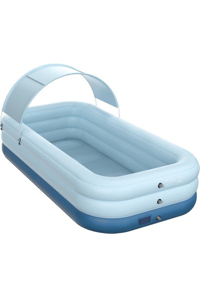 Otomatik Enflasyon Yüzme Havuzu Güneşe Dayanıklı Şişme 2.6m(Yurt Dışından)