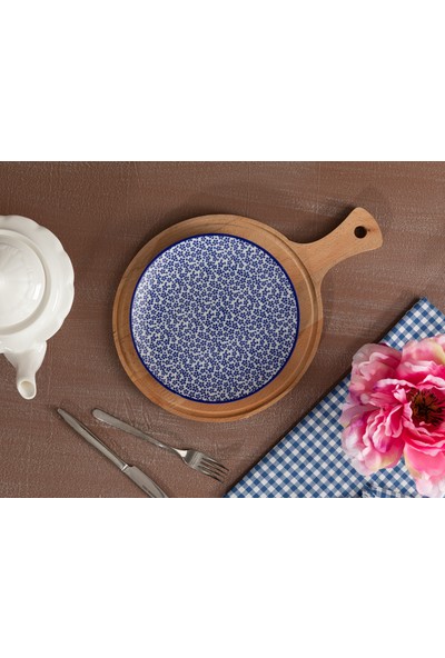 Rêve Bleu Ensoleillé Pasta Tabağı - Mavi - 19 cm