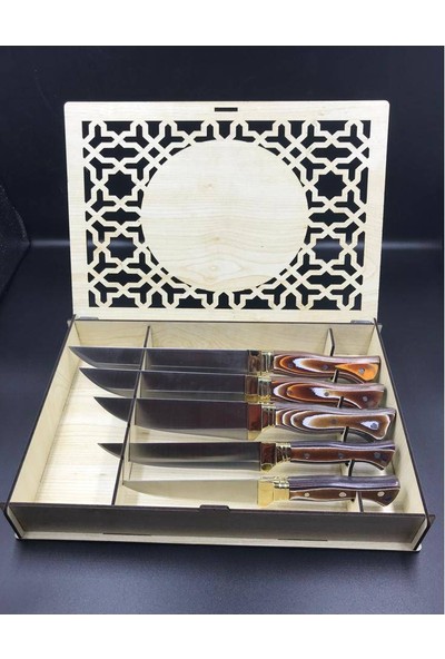 Keskin Gelenek Yatağan El Yapımı Yöresel Verzalit Mutfak Seti 5'li