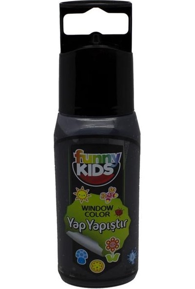 Rich Funny Kids Yap Yapıştır Cam Boyası 60CC - 7522 Siyah Rich Funny Kids Yap Yapıştır Cam Boyası 60CC - 7522 Siyah