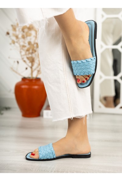 Ayakkabı Havuzu Terlik - Mavi - Ayakkabı Havuzu