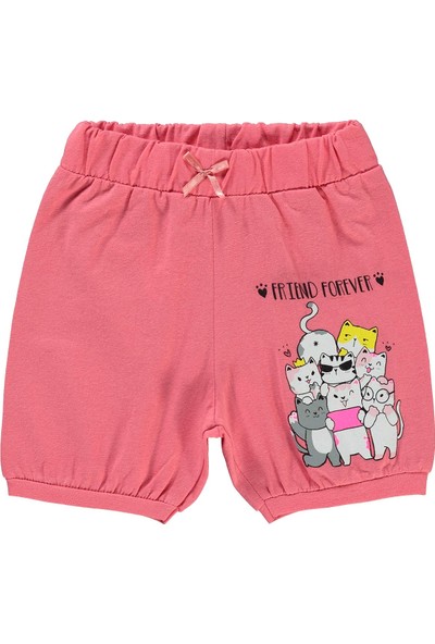 Civil Girls Kız Çocuk Şort 2-5 Yaş Pembe