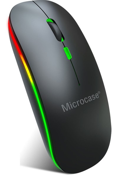 Microcase 1600 Dpı Şarj Edilebilir 2.4 Ghz Rgb Işıklı Işıksız Çift Modlu Bluetooth Mouse - AL2896 Microcase 1600 Dpı Şarj Edilebilir 2.4 Ghz Rgb Işıklı Işıksız Çift Modlu Bluetooth Mouse - AL2896