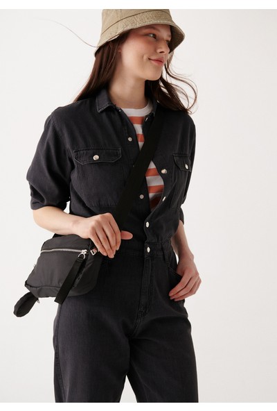 Mavi Siyah Çapraz Çanta